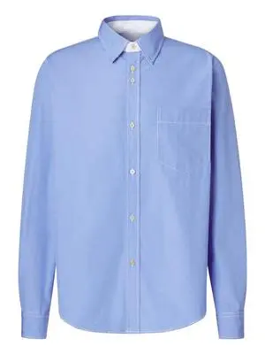 WALES BONNER Atlantic Cotton Shirt - Blue