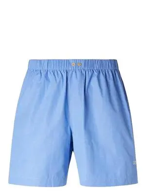 WALES BONNER Sunday Cotton Shorts - Blue