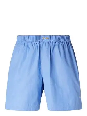 WALES BONNER Sunday Cotton Shorts - Blue
