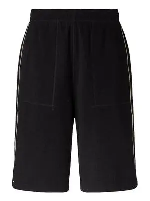 WALES BONNER Prince Cotton-blend Terry Shorts - Black
