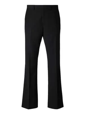 WALES BONNER Alto Virgin Wool Flared Pants - Black