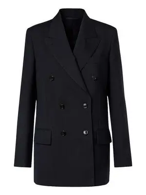 Gucci Wool Mélange Double-breasted Blazer - Blue
