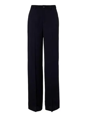 Gucci Gg Mid-rise Wide-leg Pants - Blue