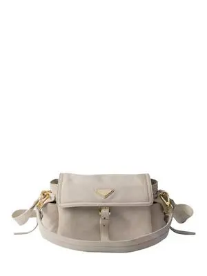 Prada Nappa Leather Shoulder Bag - Neutrals