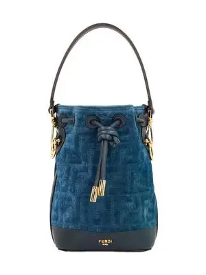Fendi Mini Mon Tresor Bucket Bag - Blue