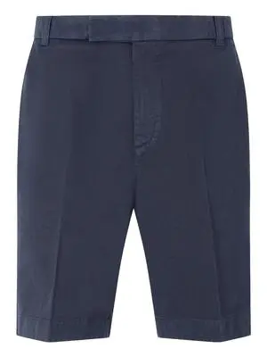 Thom Browne Straight-leg Cotton-twill Shorts - Blue