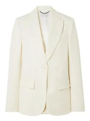 Stella McCartney Wool-twill Single-breasted Blazer - Cream