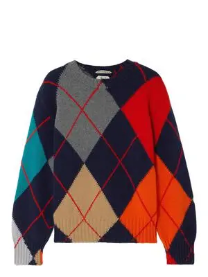 JW Anderson Argyle Wool Sweater - Multi