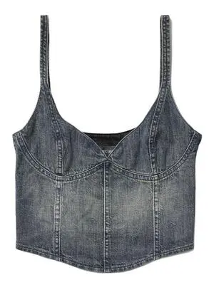 Balenciaga Corseted Top - Blue