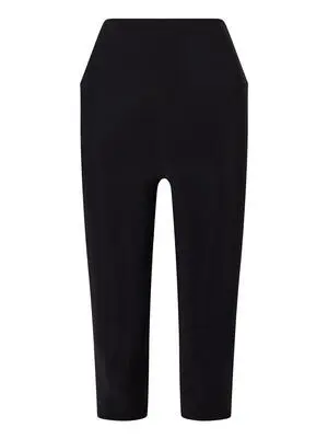 Norma Kamali Pedal Pusher Cropped Stretch-jersey Leggings - Black
