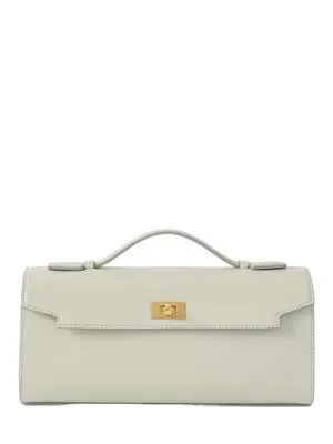 ANYA HINDMARCH Mortimer Textured-Leather Clutch Mint