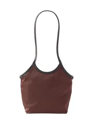 VALESQUE Cami Small Leather-trimmed Tote - Brown