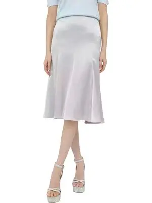 TRUSSARDI Flared Midi Skirt Grey