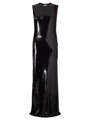Christopher Esber Opaline Cutout Sequined Jersey Maxi Dress - Brown