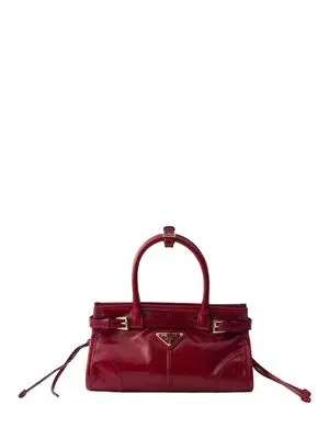 Prada Prada Bonnie Leather Mini Handbag Red