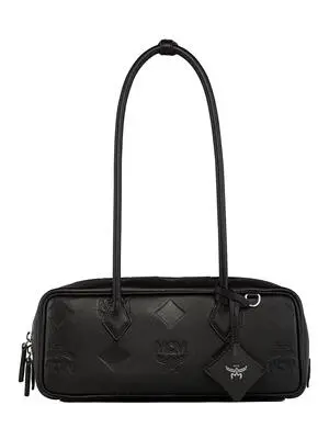 Mcm Aren East West Shoulder Bag - Black