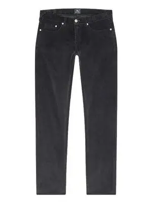 Paul Smith Tapered-fit Organic Cotton Corduroy Trousers - Black