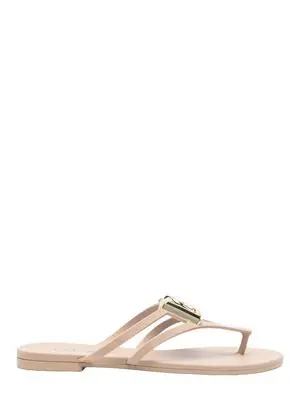 Dolce & Gabbana Dg Logo Thong Sandals - Pink
