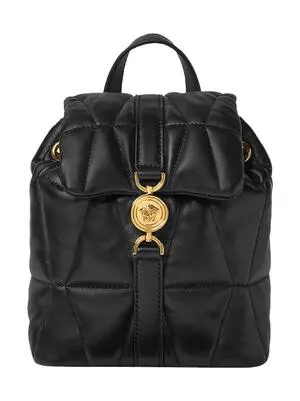 Versace Kleo Leather Backpack - Black