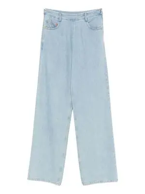 FORTE_FORTE High-waisted Denim Jeans - Sky Blue