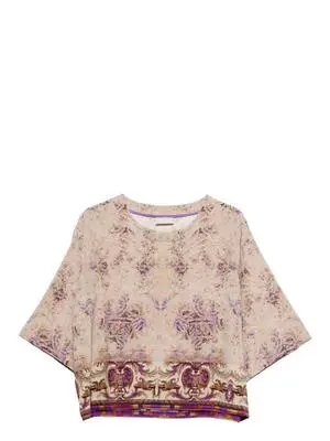 PIERRE-LOUIS MASCIA Printed Silk Blouse - Pink