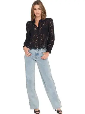 Generation Love Erika Crystal Embellished Jeans - Blue