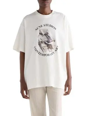 Acne Studios Relaxed Fit Graphic T-shirt - Off White