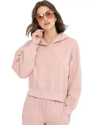 Generation Love Renae Crystal Hoodie - Dusty Pink