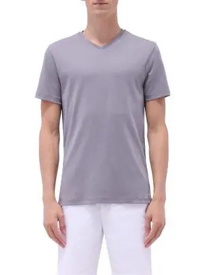 Bugatchi Holden Pima Cotton T-shirt - Zinc