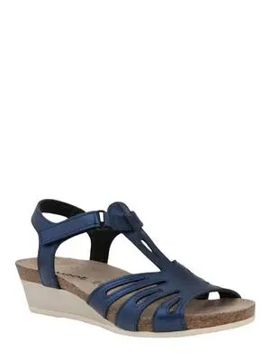 Naot Starlet Wedge Sandal Polar Sea Leather