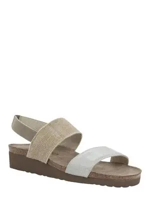 Naot Amy Slingback Sandal - Beige Lizard/beige