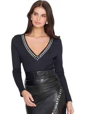 Generation Love Nolan Studded Top - Black