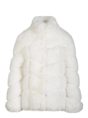 Generation Love Louisa Faux Fur Jacket - White