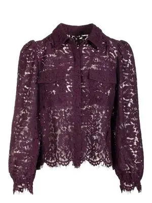 Generation Love Lina Lace Shirt - Purple