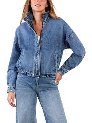 HINT OF BLU Nonstretch Denim Jacket - Great Blue