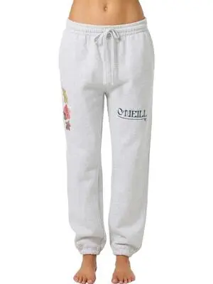 O'Neill Relaxed Embroidered Joggers - Heather Grey