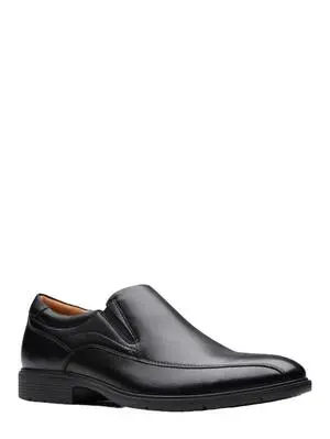 Clarks Eldredge Step Loafer - Black Leather