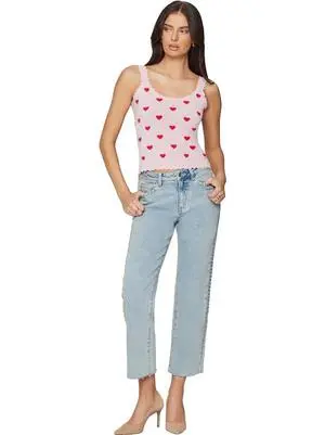 GENERATION LOVE Han Studded Cropped Jeans