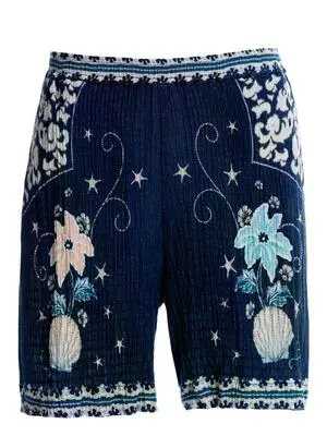 Agua Bendita Malaga Printed Shorts - Blue