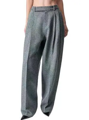 ARTICLE TEN Tweed Wool Trousers - Grey
