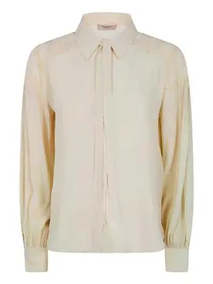 TWINSET Lace-trim Shirt - Neutrals