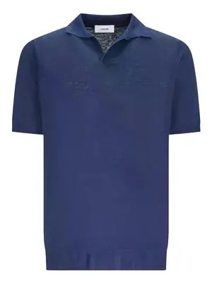 LARDINI Open-collar T-shirt