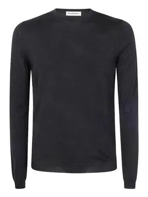 GOES BOTANICAL Long-sleeve Round-neck Top - Black