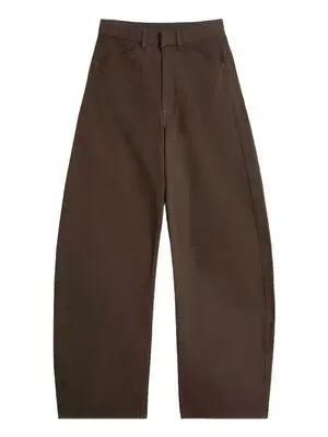 LEMAIRE High-waisted Curved Jeans - Brown