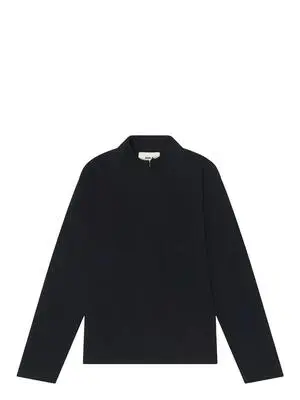 O.FILES Half-Zip Long Sleeve T-Shirt