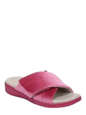Vionic Relax Ii Plush Slide Sandal - Rose Violet