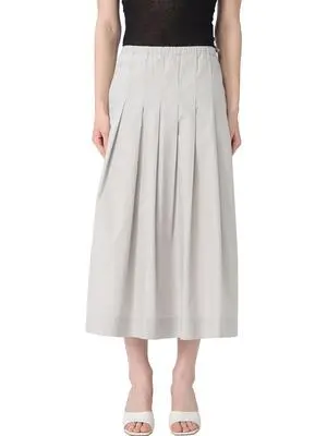 Soeur Pleated Midi Skirt - Grey