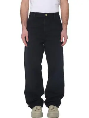 Carhartt Work In Progress Wide Leg Single Knee Denim Jeans - Black