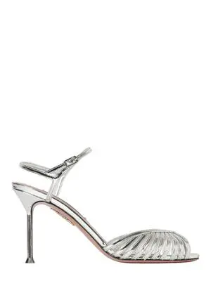 AQUAZZURA Heeled Sandal - Silver