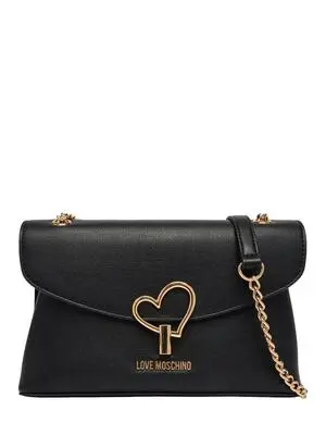Moschino Shoulder Bag With Chain Strap - Black
